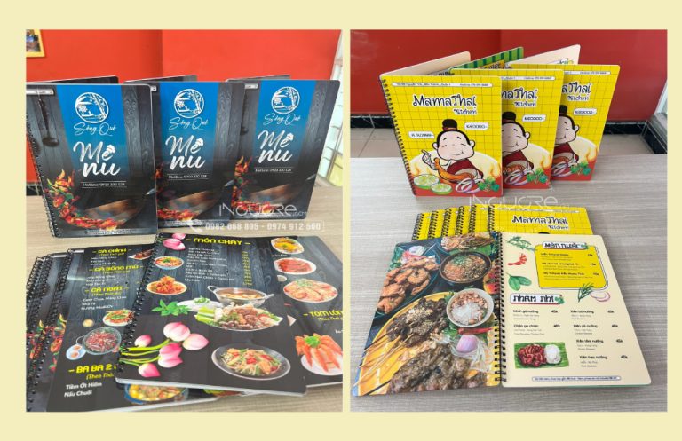 In menu giá rẻ đẹp tại tphcm | Cán màng chống nước | 3 ngày có