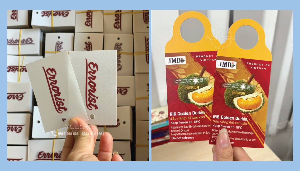 Thiết kế Thẻ treo, Tag treo, Mác quần áo